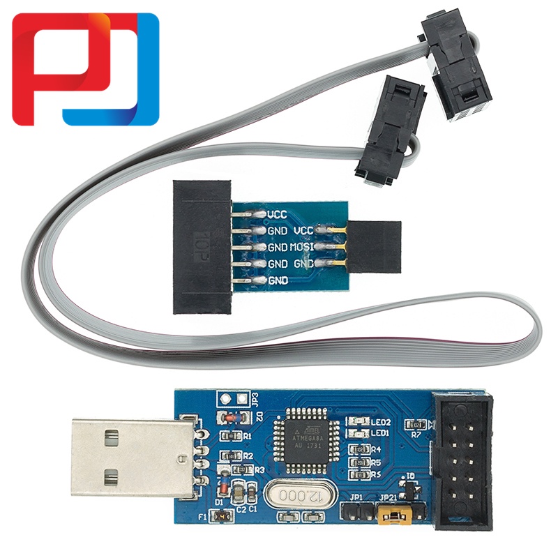 Arduino บอร์ดอะแดปเตอร์โปรแกรมเมอร์ Usbasp Usbisp Avr Usb Isp Usb Asp