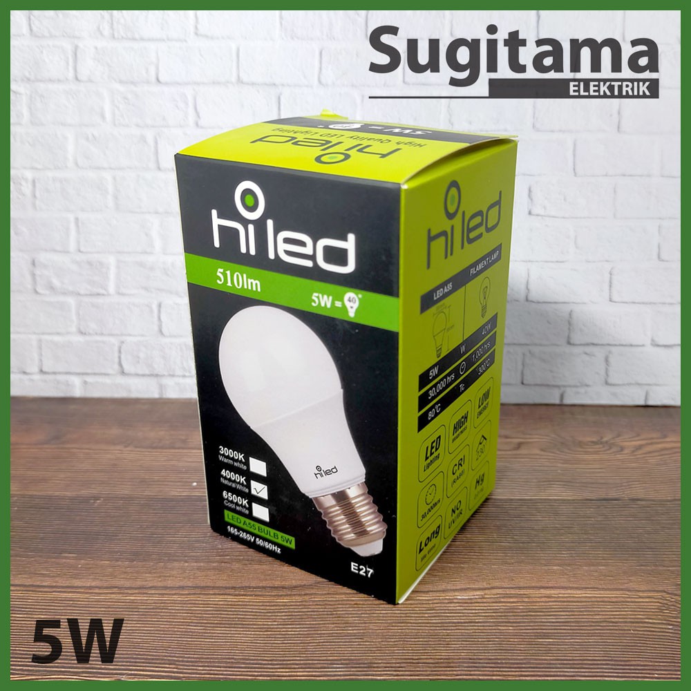 5W 5 วัตต์ E27 หลอดไฟ LED HILED หลอดไฟ | Shopee Thailand