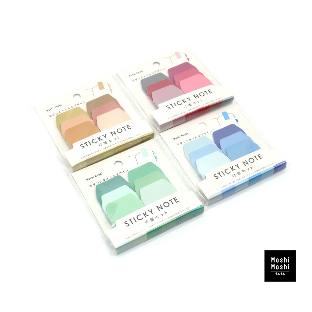 Moshi Moshi กระดาษโน๊ตหัวกาว มี 3 ขนาด ขนาดละ 20 Sheets รุ่น 8100001128 ...