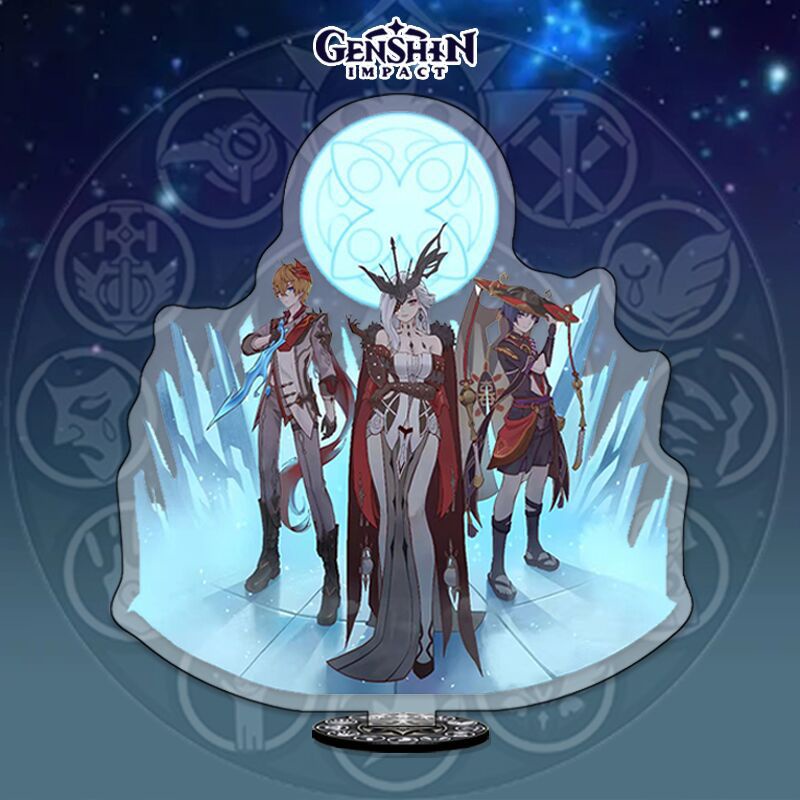 Genshin impact figure Kinich Navia Mualani ขาตั้งอะคริลิค ขาตั้ง Furina ...