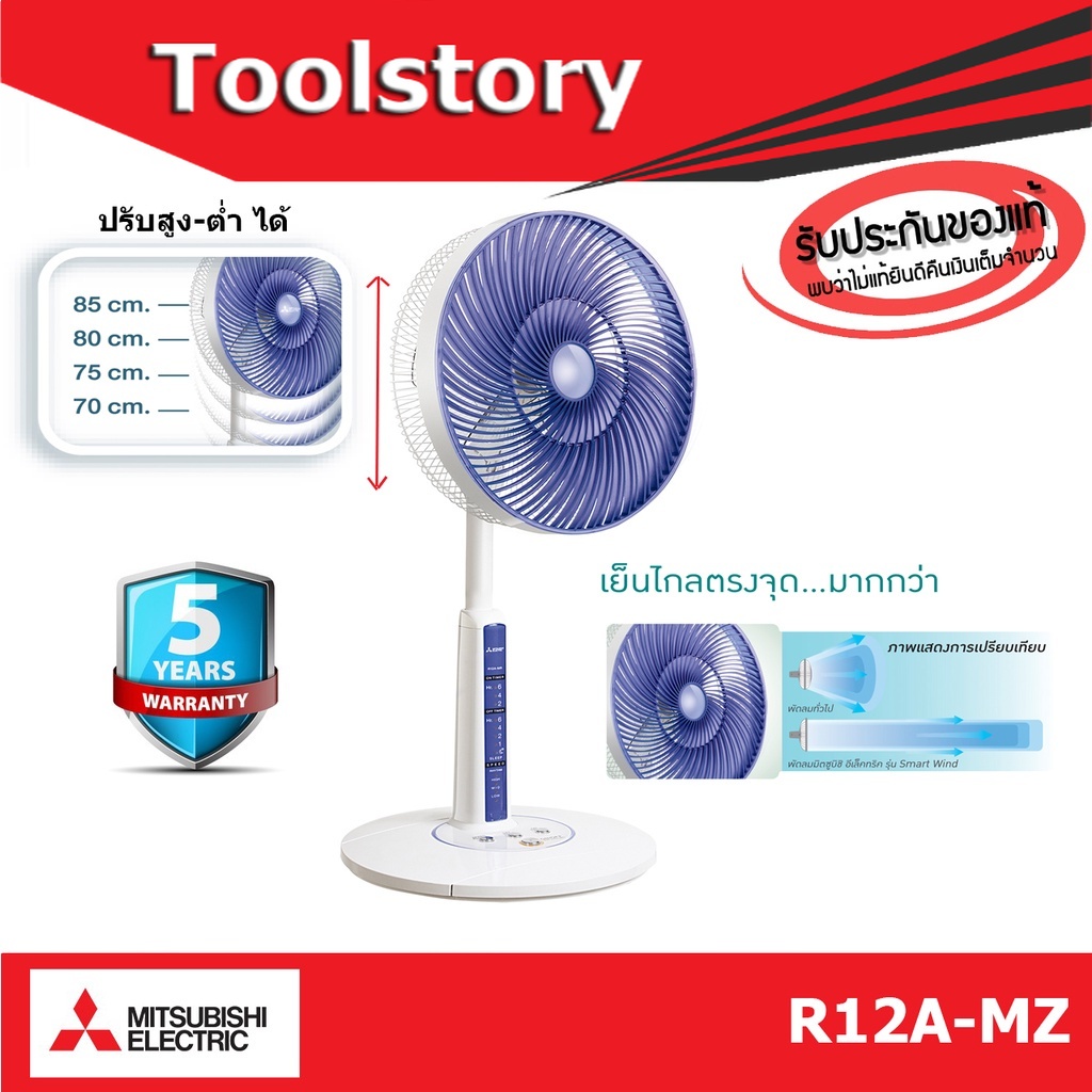 MITSUBISHI ELECTRIC ตั้งพื้นกึ่งตั้งโต๊ะ R12A-MZ แบบปุ่มกดระบบสัมผัส(ไม ...