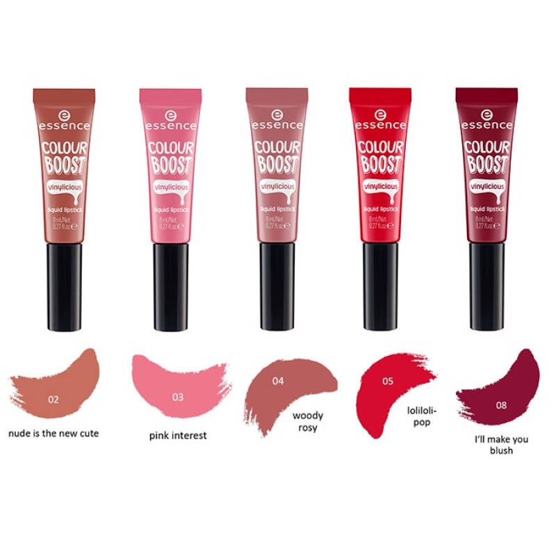 ของแท้/พร้อมส่ง Essence Colour Boost Vinylicious Liquid Lipstick 8ml ...