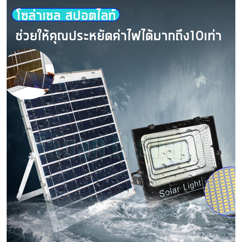 Hagan THAILAND ไฟสปอตไลท์ กันน้ำ IP67 ไฟ Solar Light Solar Cell JD-8840 ...