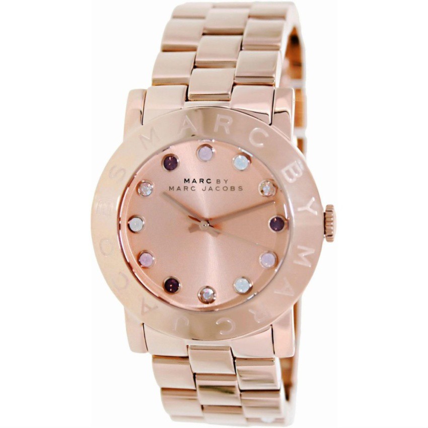 Marc Jacobs MBM3216 Women's Amy Dexter Rose Gold Steel Glitz Watch ...