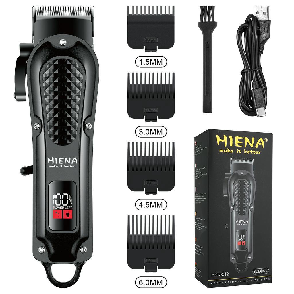 HYN-212 Professional Hair Clipper ผม Clipper ผมไฟฟ้าแบบชาร์จไฟได้ Beard ...