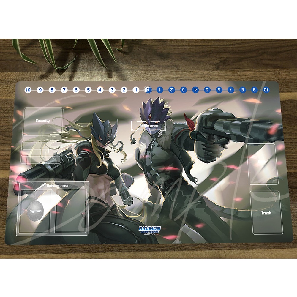 แผ่นรองเมาส์ แบบยาง ลาย Digimon Duel Playmat Beelstarmon Beelzemon ...