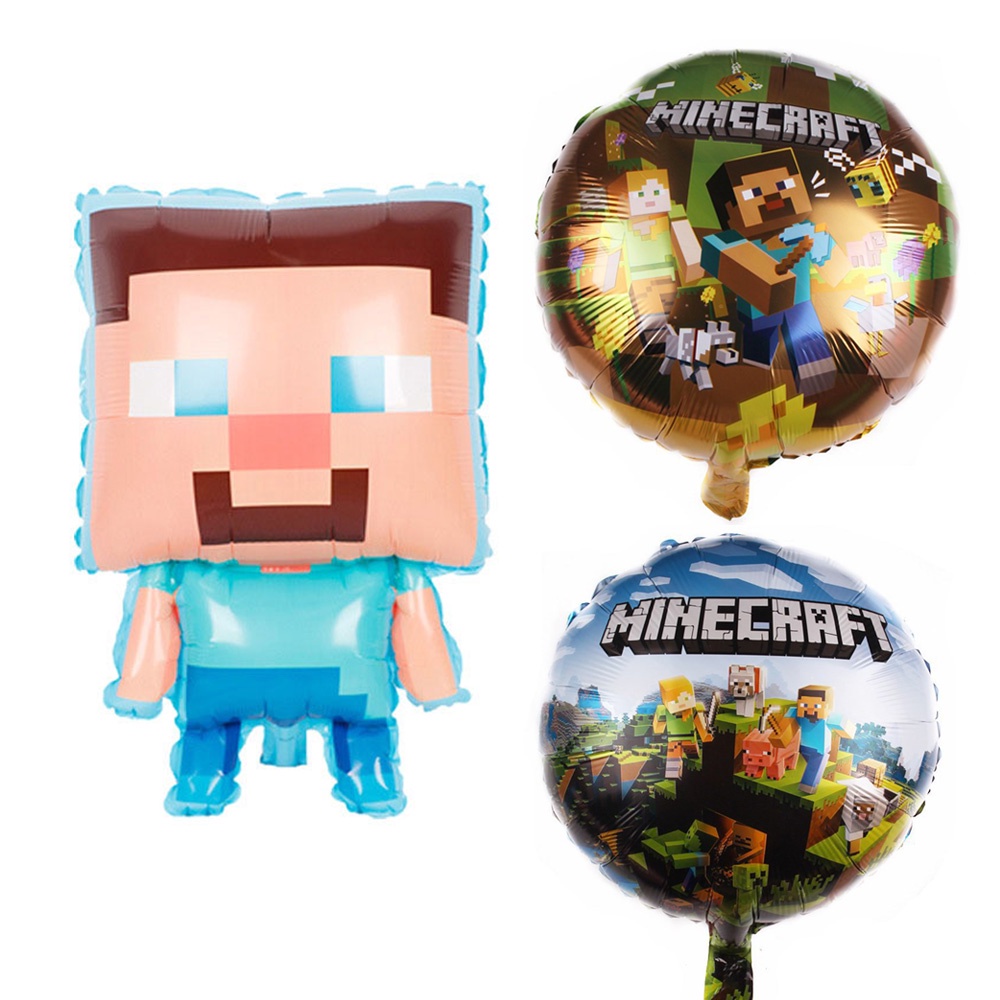 ลูกโป่งฟิล์มอลูมิเนียม รูป Minecraft ของเล่นสําหรับเด็ก | Shopee Thailand