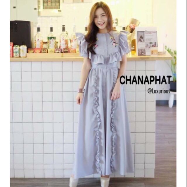 เดรสงานป้าย chanaphat | Shopee Thailand