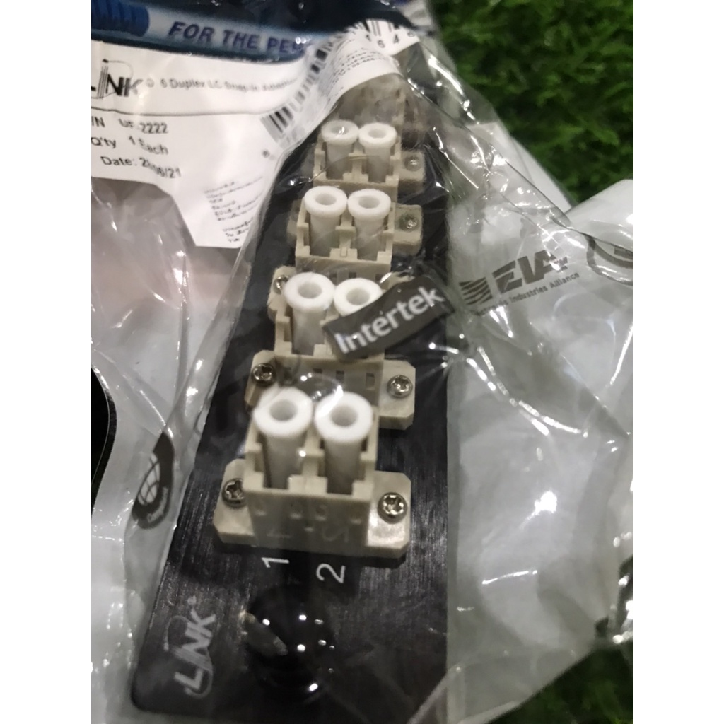 LIN-UF2222 6 LC DUPLEX ADAPTER SNAP PLATE (MM) | Shopee Thailand