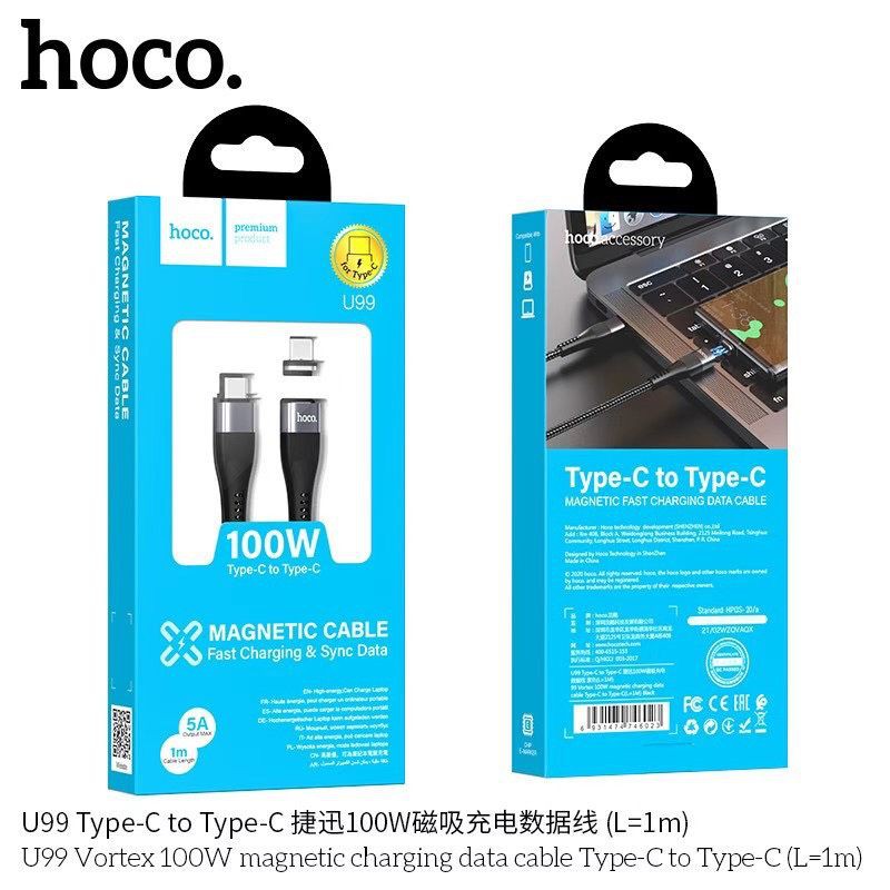 Hoco.U99 Type-C to Type-C 100W/5A ยาว1เมตร กับ2เมตร แท้100% | Shopee Thailand