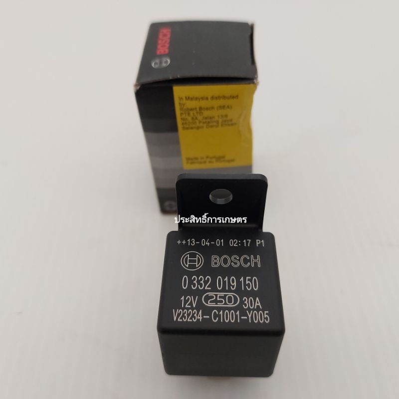 รีเลย์ Relay Bosch แท้ 5ขา 12V 30A สำหรับรถยนต์BOSCH 0 332 019 150 ...