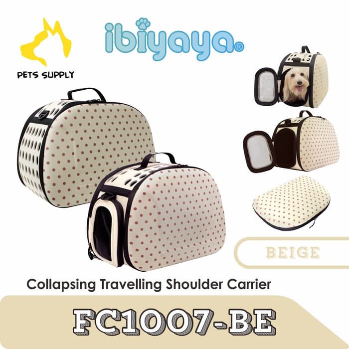 Ibiyaya กระเป๋าใส่สัตว์เลี้ยง - Fc1007 สีเบจ | Shopee Thailand