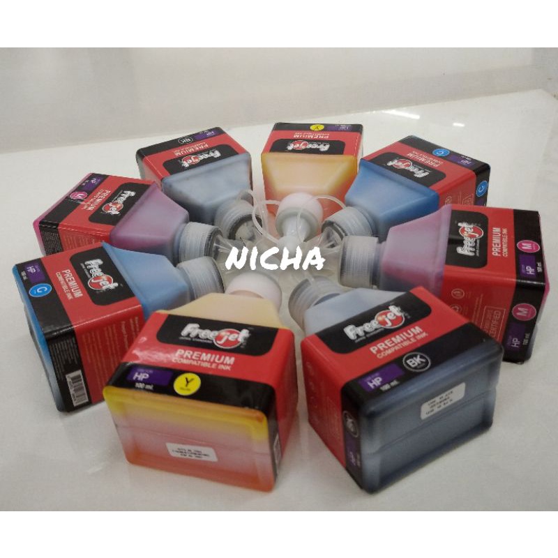 Freejet หมึกเครื่องปริ้นเตอร์ หมึกคอม USE FOR HP 100 ml. หมึกเติมเครื่องปริ้น | Shopee Thailand