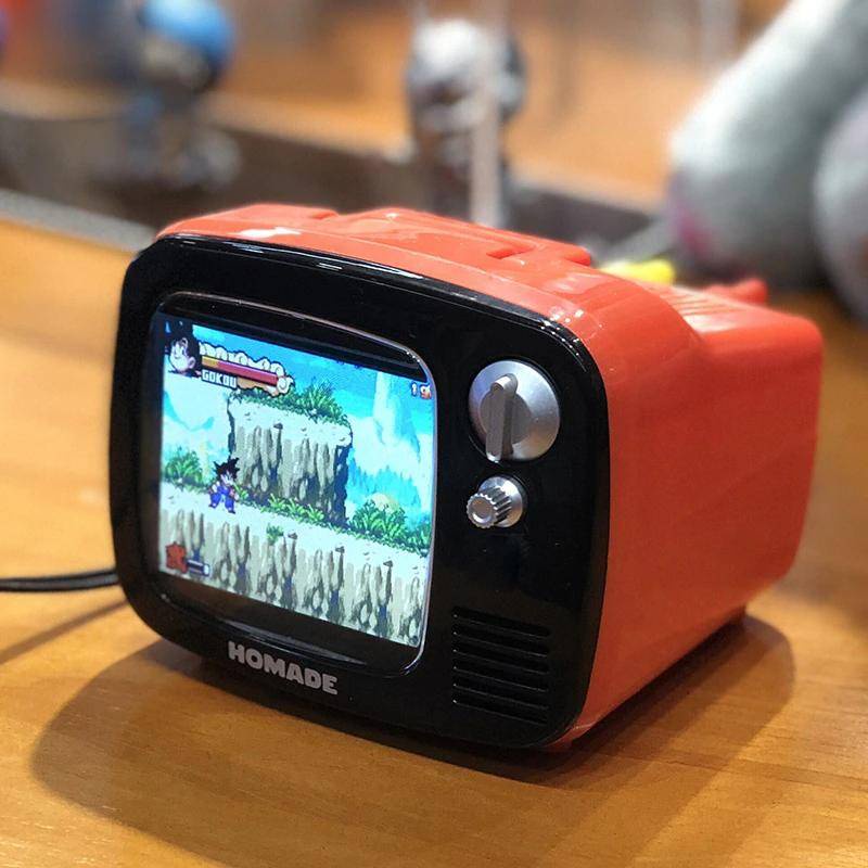 Retro Mini TV Nostalgic 3.5นิ้ว HD LCD Mini เกมคอนโซลแบบพกพาไร้สายทีวี ...