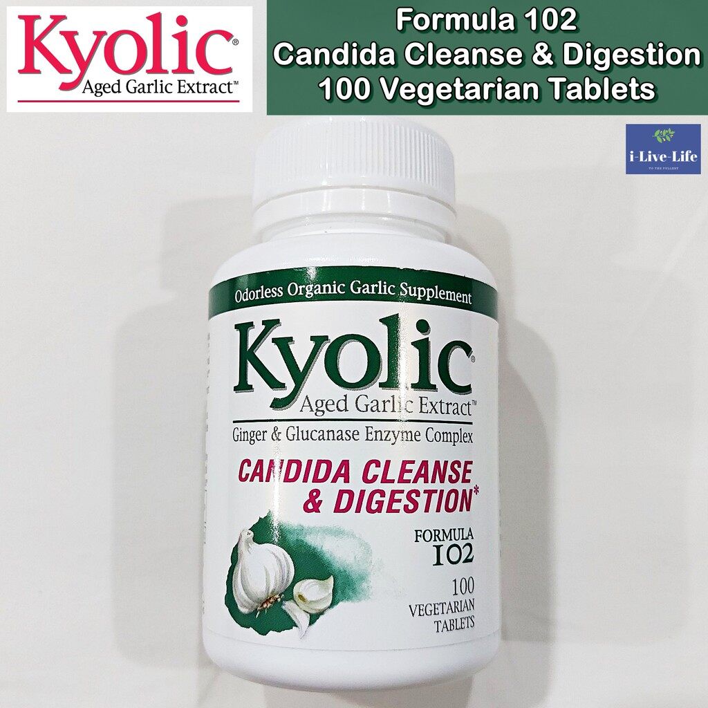 กระเทียมสกัด ไร้กลิ่น Formula 102 Candida Cleanse & Digestion Veg ...