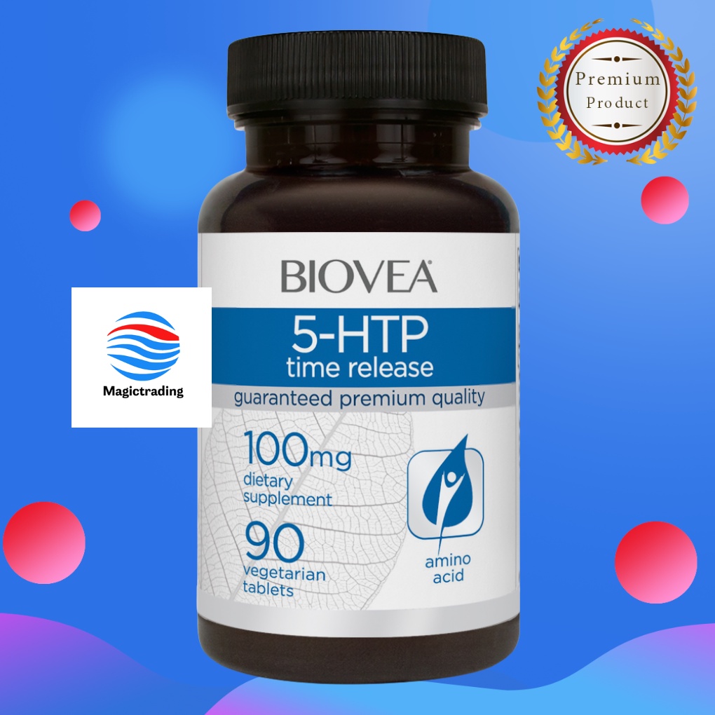 BIOVEA 5-HTP (Time Release) 100 mg / 90 Tablets | Shopee Thailand