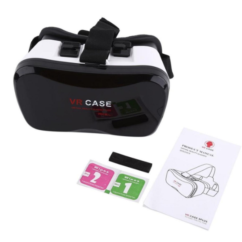 VR Box VR Case 5 Plus Headset แว่น 3D จอยเกมส์ไร้สาย Joy Stick Support ...