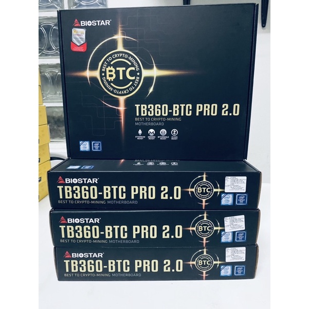 เมนบอร์ดสำหรับนักขุด BIOSTAR TB B360 BTC PRO 2.0 LGA 1151 ใส่ได้ 12GPU ...