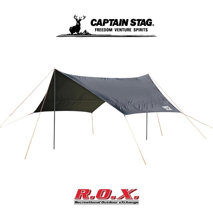 CAPTAIN STAG CS BLACK LABEL HEXATARP UV ทาร์ปกันแดดกันฝน ฟลายชีท ...