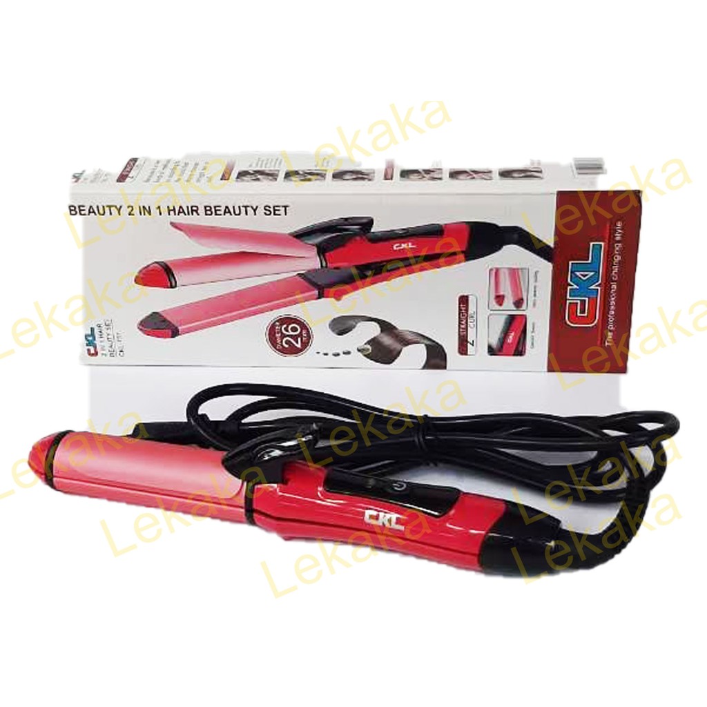 เครื่องหนีบผม ม้วนผม 2 in 1 Hair Beauty Set รุ่น CKL-737 | Shopee Thailand