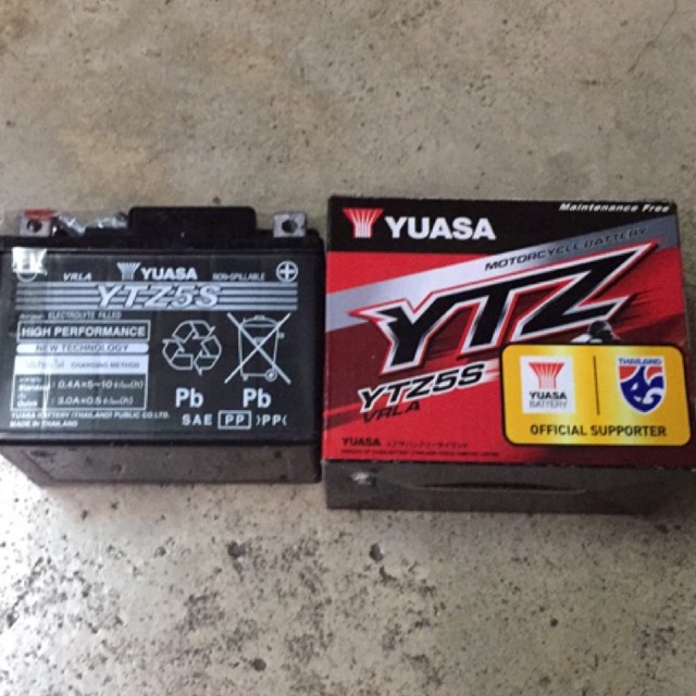 แบตเตอรี่แท้YUASA YTZ5s | Shopee Thailand