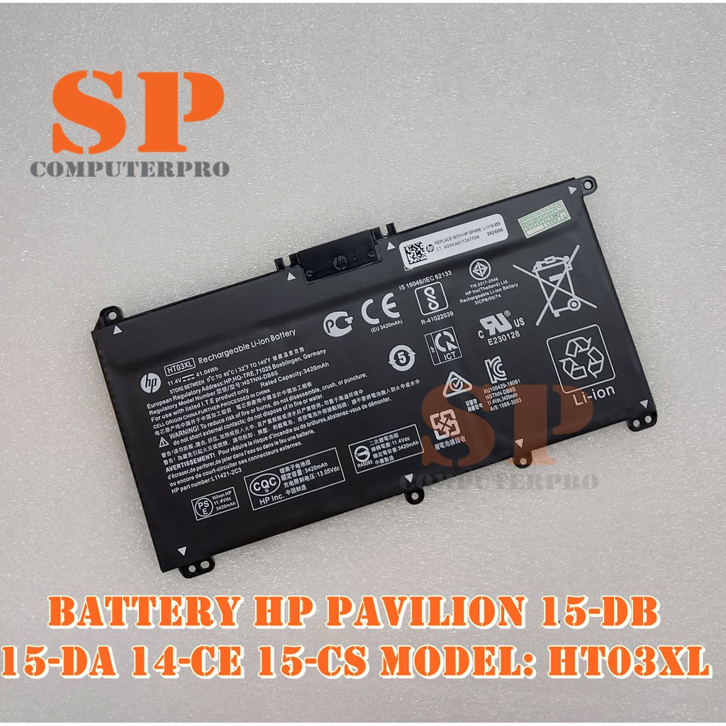 HP BATTERY แบตเตอรี่แท้ HP 15s-gr Pavilion 15-DB 15-DA 14-CE 14-CK 14 ...