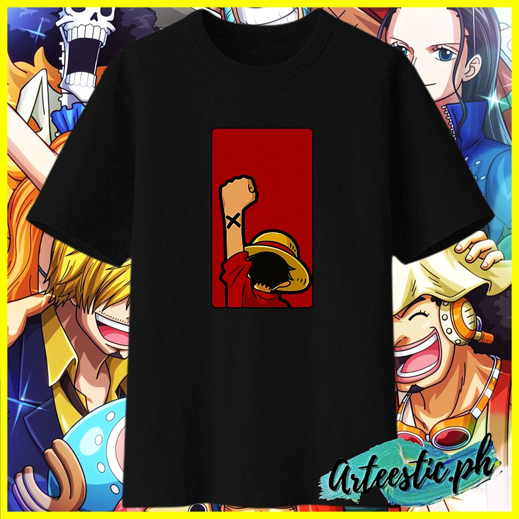 เสื้อยืด ONE PIECE 23 LUFFY NAKAMA BY ARTEESTIC.PH QUALITY COTTON ROUND ...