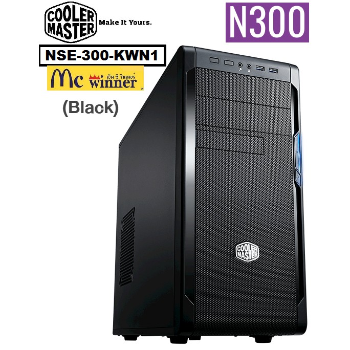 CASE (เคส) COOLER MASTER N300 (NSE-300-KWN1) (Black) | Shopee Thailand