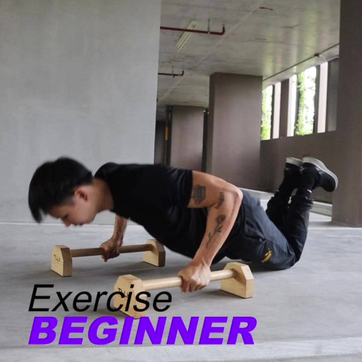 Parallel push up บาร์ไม้ ใช้ออกกำลังกายฝึกฝนได้ทุกกล้ามเนื้อ | Shopee ...