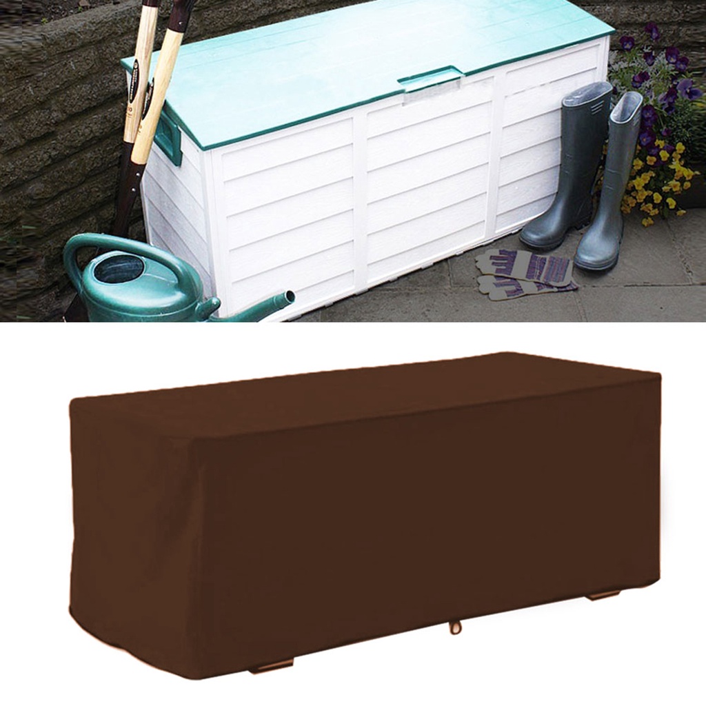Garden Waterproof UV Proof Deck Box Cover Storage Box Protective Cover ...