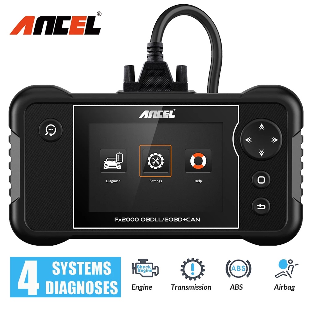 Ancel FX2000 OBD2 เครื่องสแกนเนอร์อ่านโค้ดเครื่องยนต์ ABS วิเคราะห์ ...