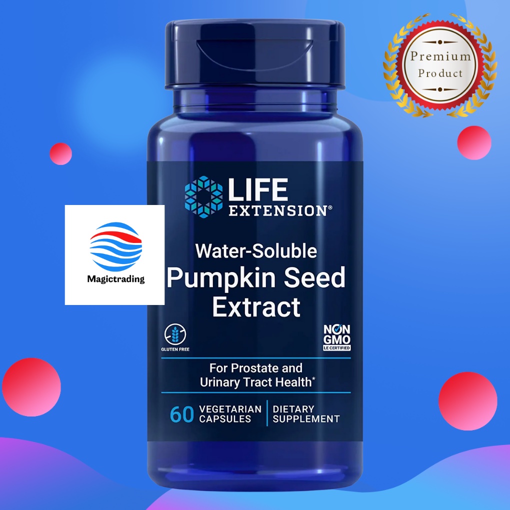 Life Extension Water-Soluble Pumpkin Seed Extract / 60 Vegetarian ...
