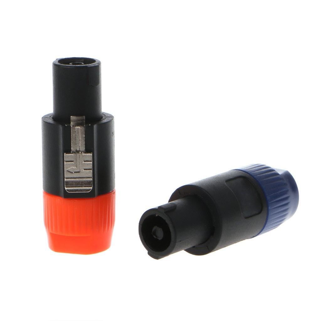 ปลั๊กสเปคคอนต่อลำโพง Speakon Male Plug Speaker 4 Pole 4 pin Neutrik ...