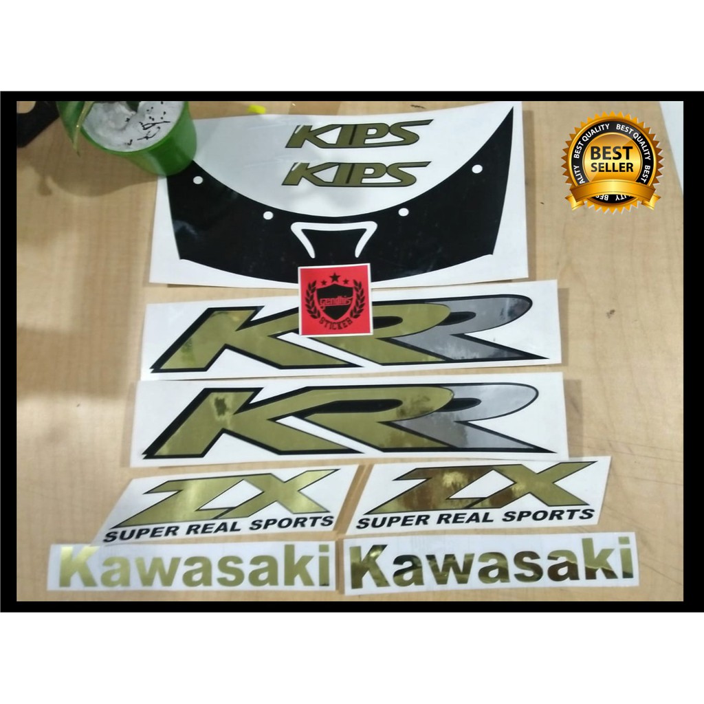 Krr ZX 150 Ninja Striping / Kawasaki Ninja KRR gold Striping | Shopee ...