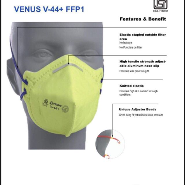 ถูกกว่าท้องตลาด หน้ากากvenus ffp1กันฝุ่นไวรัส พยาบาลใช้ได้ | Shopee ...