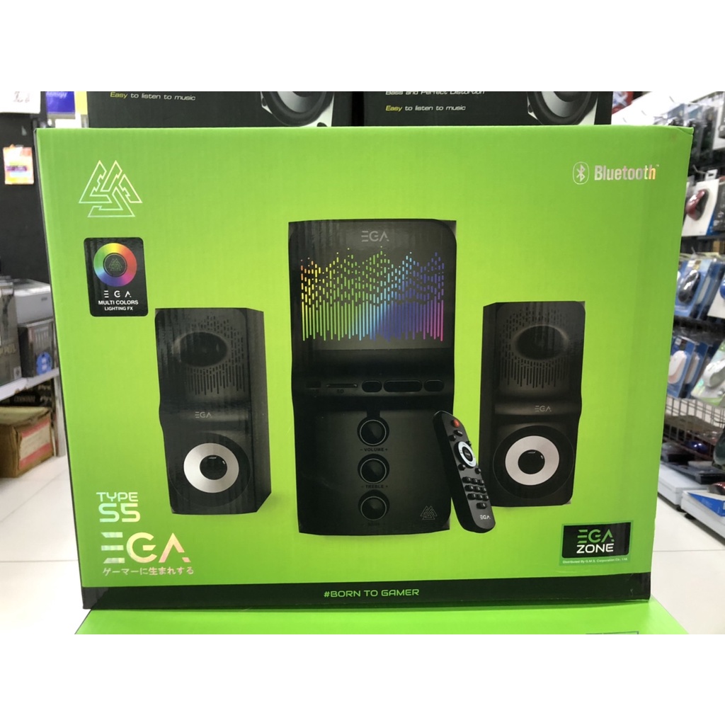 EGA TYPE S5 SPEAKER EXTRA BASS LOUD ลำโพง S5 มาใหม่ล่าสุด 2.1 มีซัพ มี ...