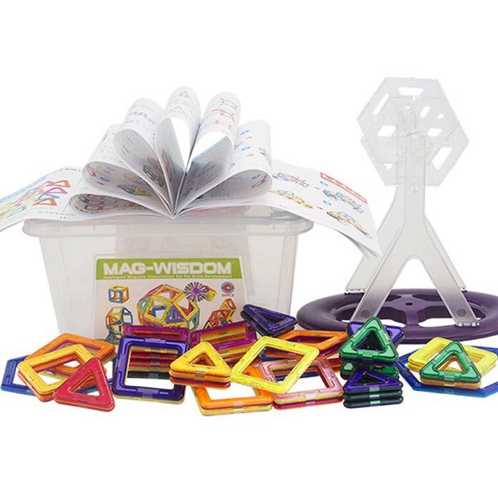 Mag-wisdom 56 ชิ้น ตัวต่อแม่เหล็ก | Shopee Thailand