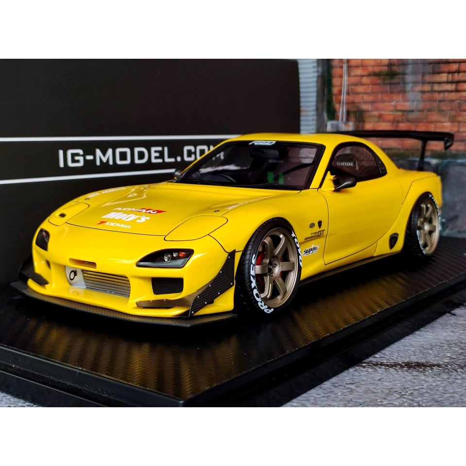 โมเดลรถRX7 ignition Model Feed Mazda RX7 FD3s ขนาด สเกล scale 1:18 1/18 ราคา โมเดลรถของขวัญ ...