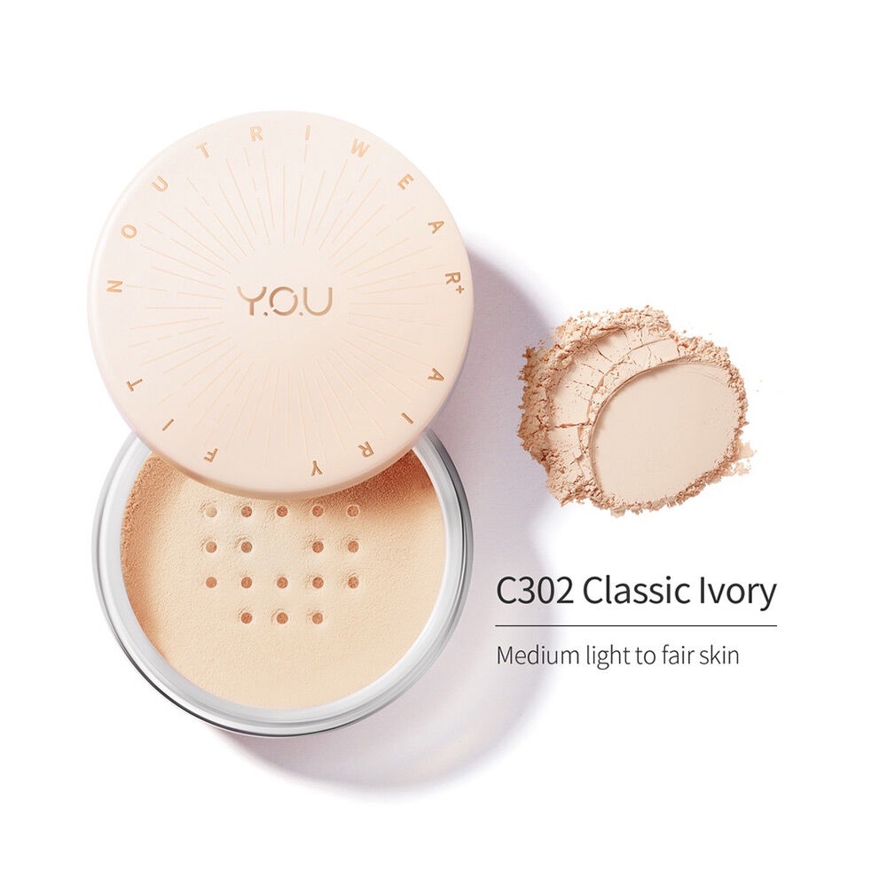 Y.O.U Noutriwear + Airy Fit Loose Powder 15g วาย.โอ.ยู แป้งฝุ่นสูตรบาง ...