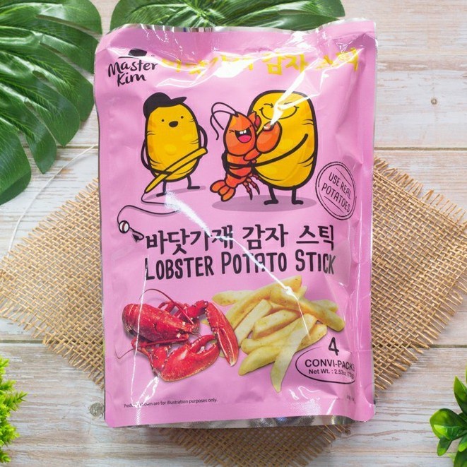 Master Kim Potato Sticks มันฝรั่งแท่งเกาหลี มี 4 รสชาติ (1 แพ็คมี 4 ห่อ ...