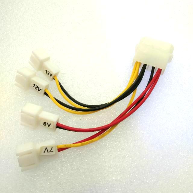 สาย Power 4Pin Molex to 3Pin 12 v 7v 5v 4หัว | Shopee Thailand