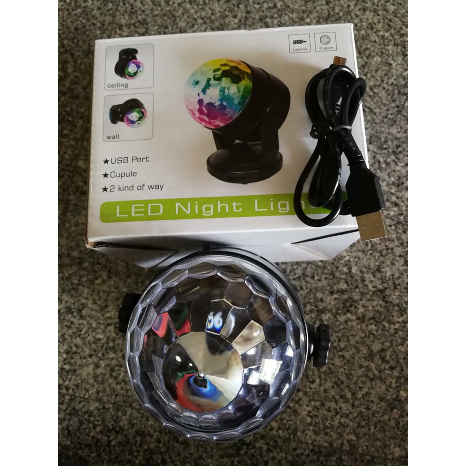 ไฟปาร์ตี้ ไฟ เทค เธค LED NIGHT LIGHT Club Disco DJ ปาร์ตี้ PARTY New Year Crystal Ball ดิสโก้ ...