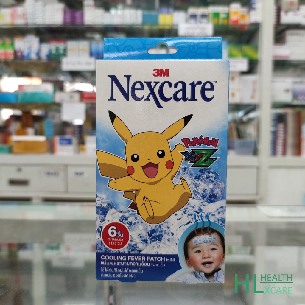 Cooling Fever Patch MINI เด็กเล็ก แผ่นเจลลดไข้ ขนาดเล็ก 1 กล่อง 6 ชิ้น 3M Nexcare เน็กซ์แคร์ ...