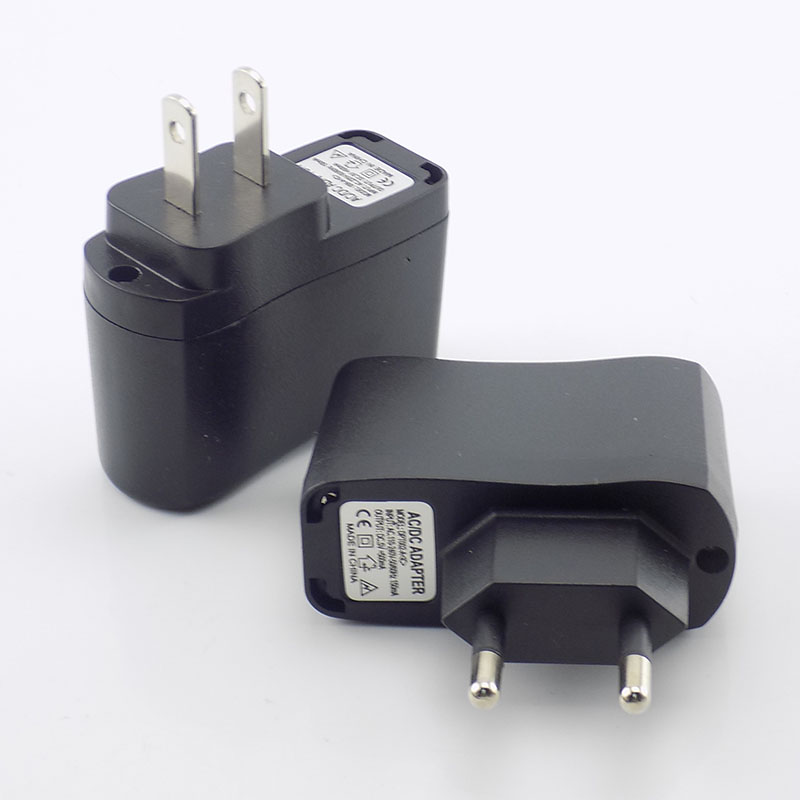 อะแดปเตอร์ชาร์จพาวเวอร์ซัพพลาย USB 5V 0.5A Micro USB AC เป็น DC EU US ...