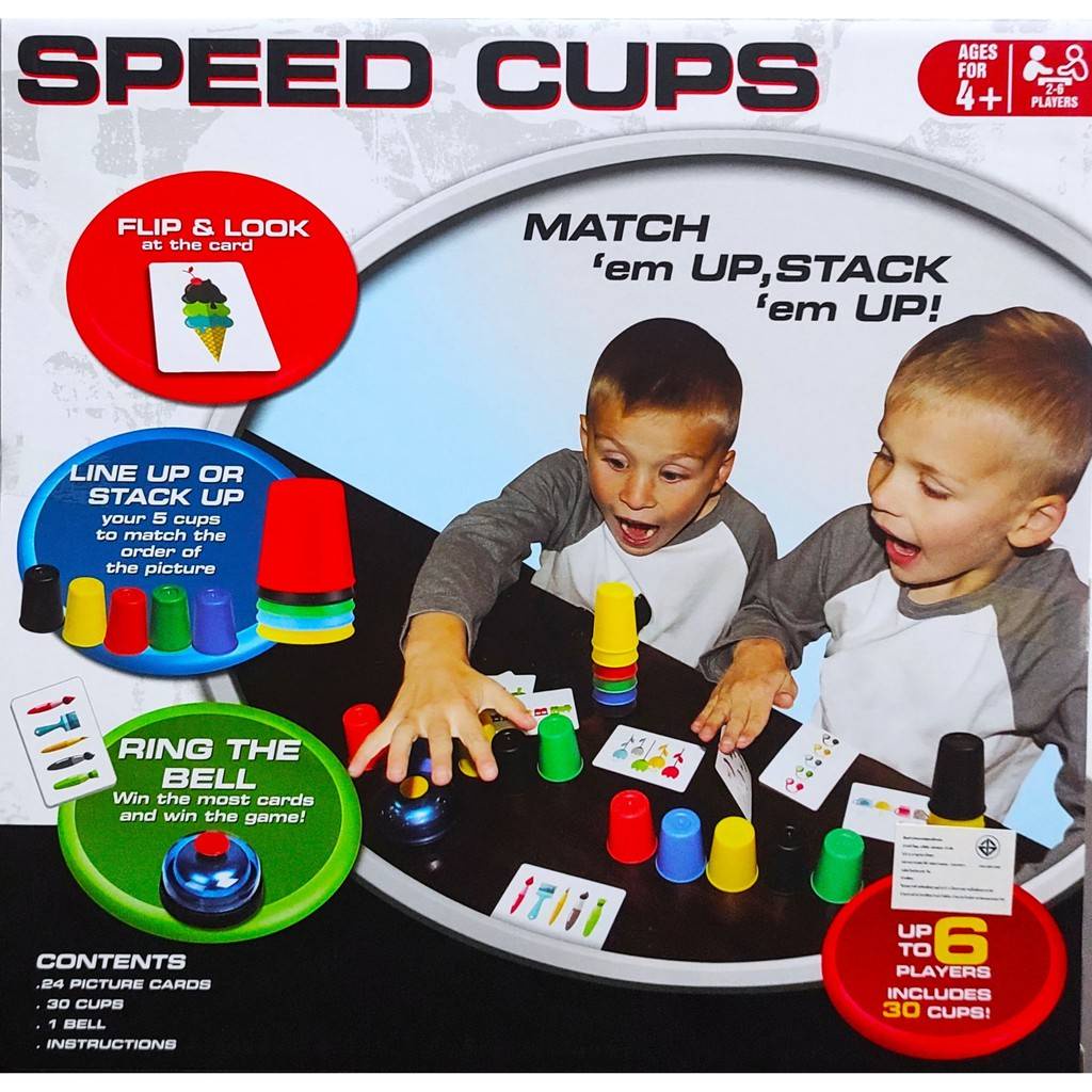 Quick Cup เกมส์ฝึกสมาธิ เกมส์เรียงแก้วสแต๊ค ตามการ์ดสำหรับเด็ก Stack Magic Flying Cup TY699 ...