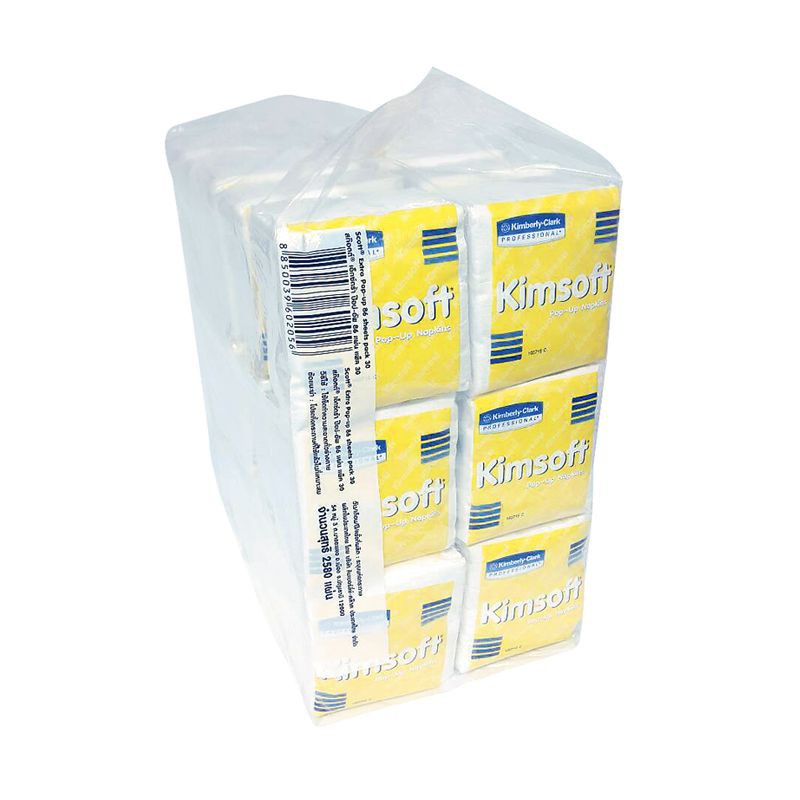 🚚💨พร้อมส่ง!! คิมซอฟต์ ป๊อบอัพ กระดาษทิชชู่ 200 แผ่น แพ็ค 30 ห่อ Kimsoft ...