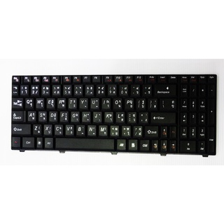 แป้นพิมพ์ คีย์บอร์ดโน๊ตบุ๊ค LENOVO Ideapad G560 Laptop Keyboard สีดำ ...