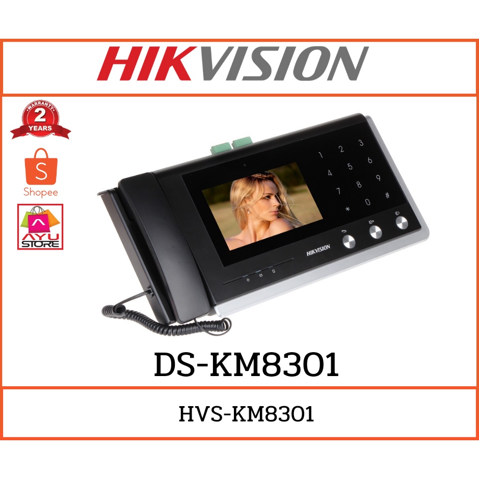 HIKVISION วิดีโออินเตอร์คอม Master Station รุ่น DS-KM8301 | Shopee Thailand