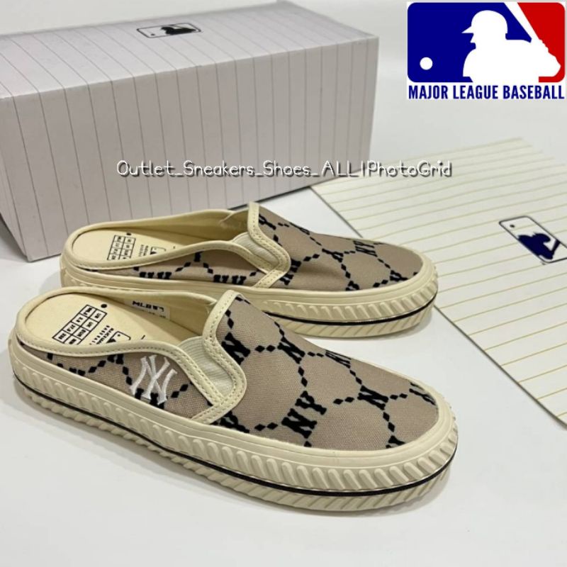 รองเท้า MLB NY เปิดส้น MULE DIA MONOGRAM ส่งฟรี | Shopee Thailand