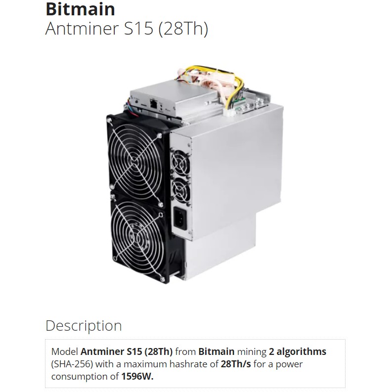 เครื่องขุด ETH/ZEC/BTC Bitmain Antminer E3/Z11/S15 สุดคุ้ม | Shopee Thailand